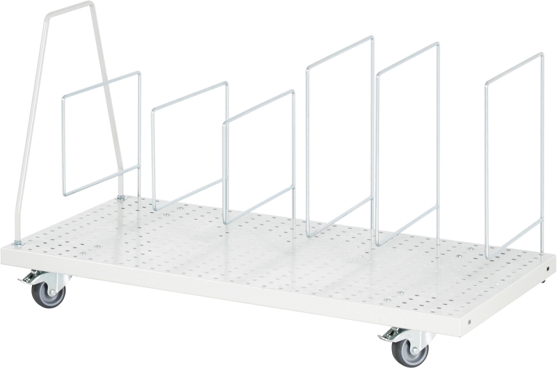 RAU Kartonagenmagazin fahrbar B750(665)xT650xH615mm RAL7035 EE-KAM0750 ...