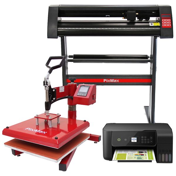 PixMax 38cm Transferpresse & Vinyl Schneideplotter und Drucker 10565 ...
