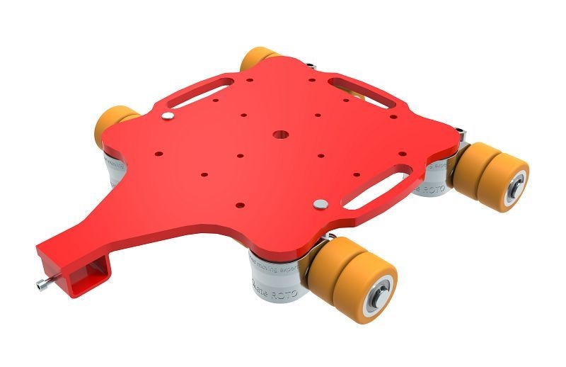 HTS ECO-Skate® ROTOflex Rotationsfahrwerk RF48 ohne Gummibelag und PU ...
