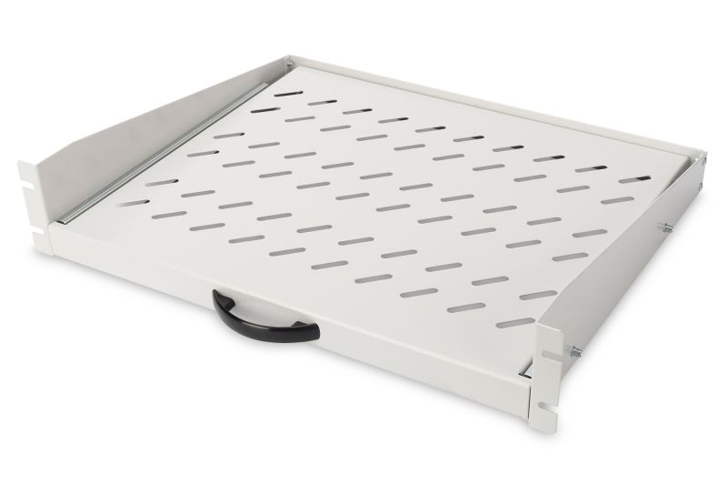 DIGITUS 2HE ausziehbarer Fachboden für Schränke ab 450 mm Tiefe ...