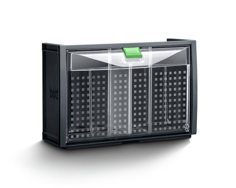 bott TiltBox mit 1x Trennwand VE: 8 Stück BxTxH: 304x147x196mm Kunststoff / RAL 7016 14014063 ...