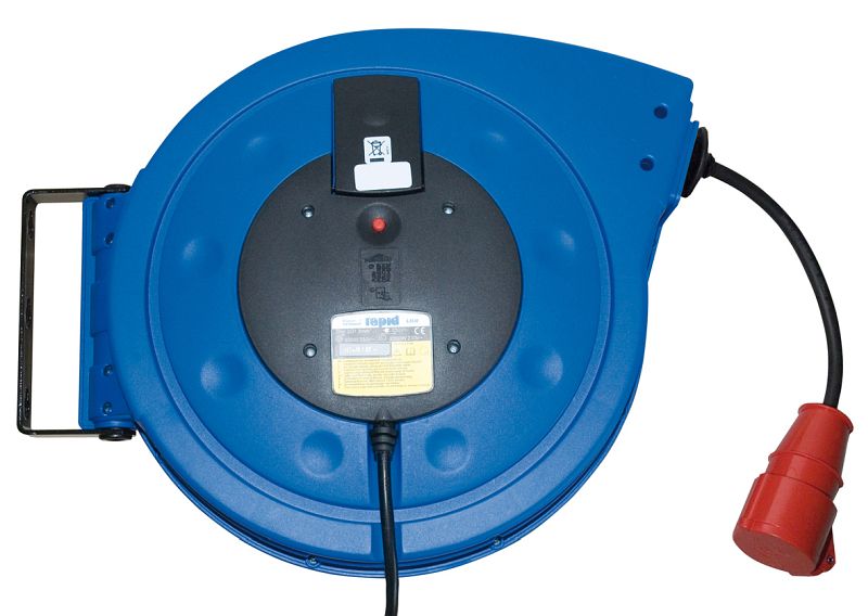 Rapid Automatischer 400 V~ Kabelaufroller mit 30 m Kabel zur Wand- oder ...