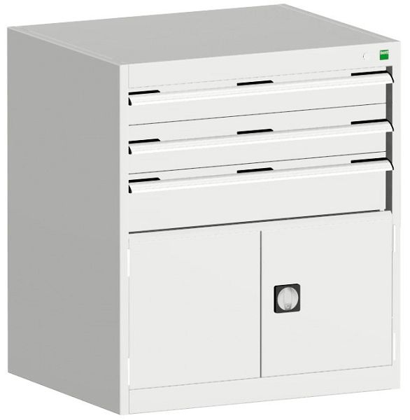 bott cubio Schubladenschrank bestückt mit 3 Schubladen Tür BxTxH: 800 x ...