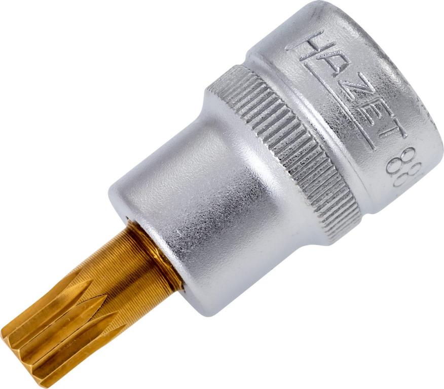 Hazet Schraubendreher-Steckschlüsseleinsatz Vierkant hohl 10 mm Innen Vielzahn Profil XZN M8 ...