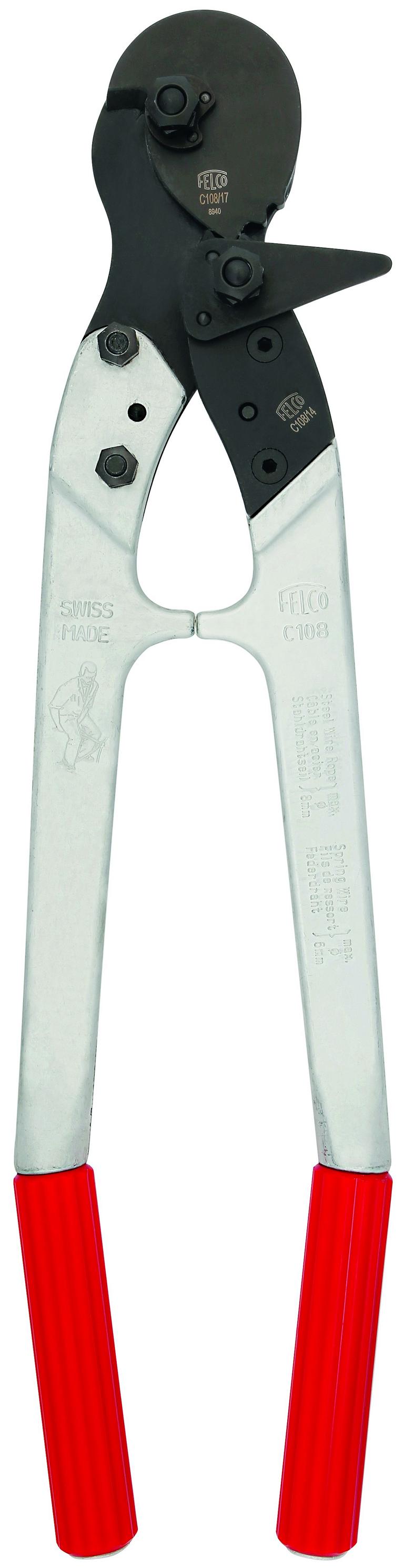 Felco Zweihand-Kabelschere - Drahtseilschere für Stahl phosphatiert mit Korrosionsschutz ...