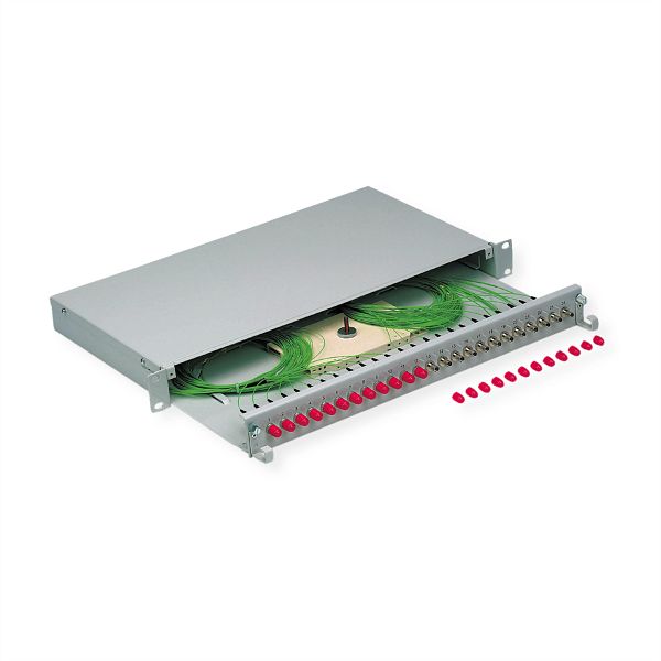 VALUE 19"-Spleißbox 1 HE ausziehbar 24x ST 50 µm 21.99.0623 günstig ...