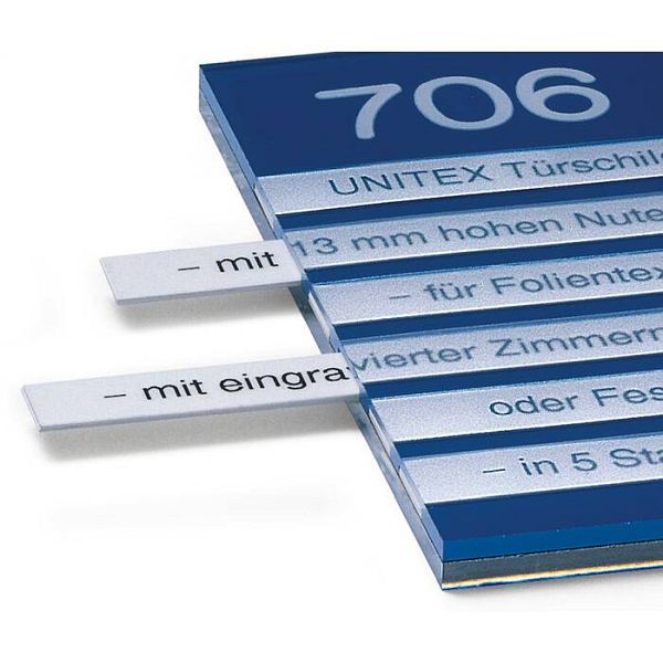Stein HGS Textstreifen für Türschilder -Unitex B/BX/BX+- Karton/blanko ...