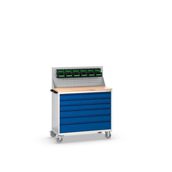 bott verso Aufsatzrahmen mit perfo Schlitzplatte und 12 bottBoxen BxTxH ...