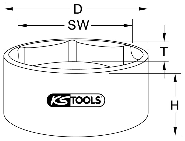 KS Tools 3/4" Achsmuttern-Schlüssel 6-kant kurz 70mm 460.0050 günstig versandkostenfrei online ...