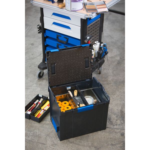 Sortimo L-BOXX 374 G Werkzeugkoffer mit Trennblech-Set 3F + Insetboxen ...