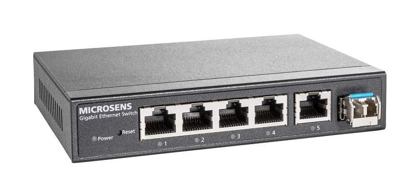MICROSENS 6 Port Gigabit Switch 5x10/100/1000Base-T MS453514M günstig ...