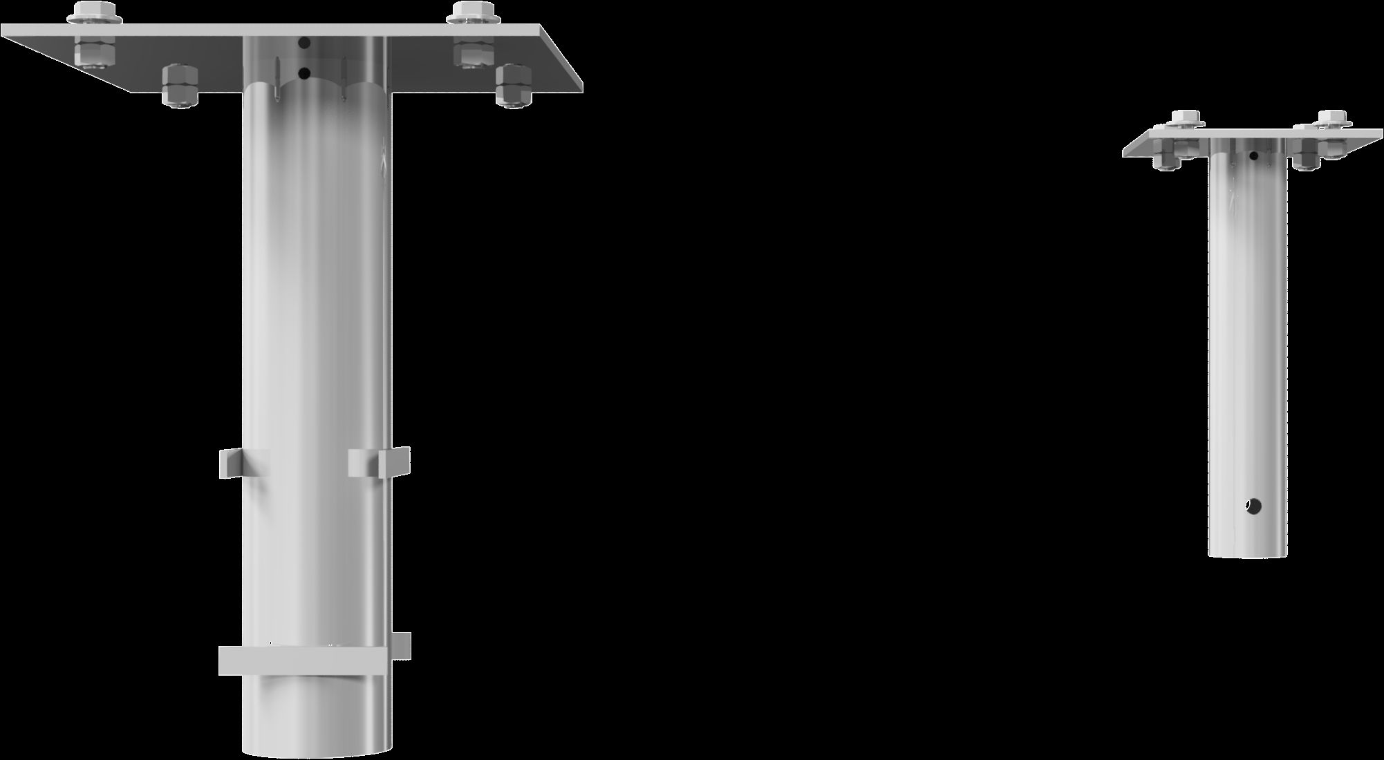 Schake Satz Bodenhülse zum Einbetonieren für Haupt- und Auflagepfosten ...