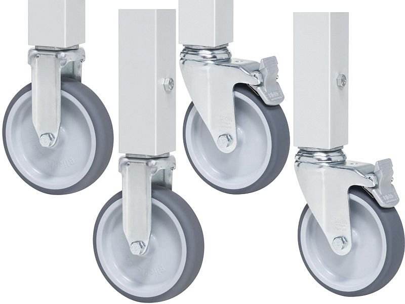 RAU Rollensatz (2 Bock- und 2 Lenkrollen mit Feststeller) 09-RS125EP ...