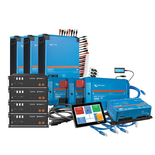 Offgridtec Backup-Kit 3-phasig 192kWh mit Pylontech US5000 Akku Victron MultiPlus-II 48/8000 4 ...