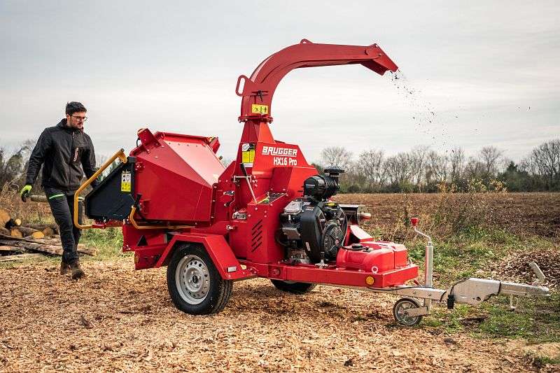 Brugger HX16 Pro Holzhäcksler Benzinmotor Maximaler Stammdurchmesser ...