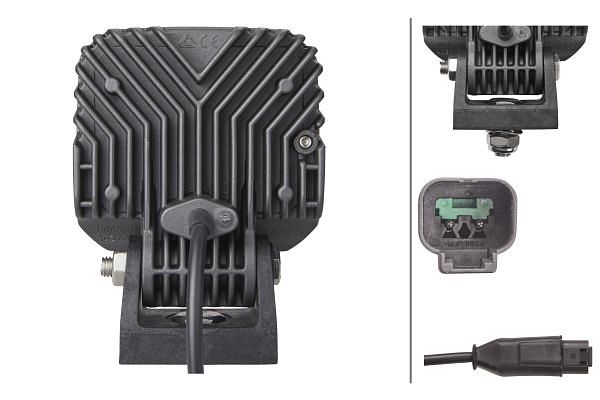 HELLA LED-Arbeitsscheinwerfer - Q90 compact - 12/24V - 1200lm ...