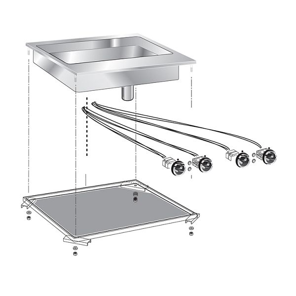 Gastro-Inox drop-in Multifunktions-Kasserolle 60cm 160.551 günstig ...