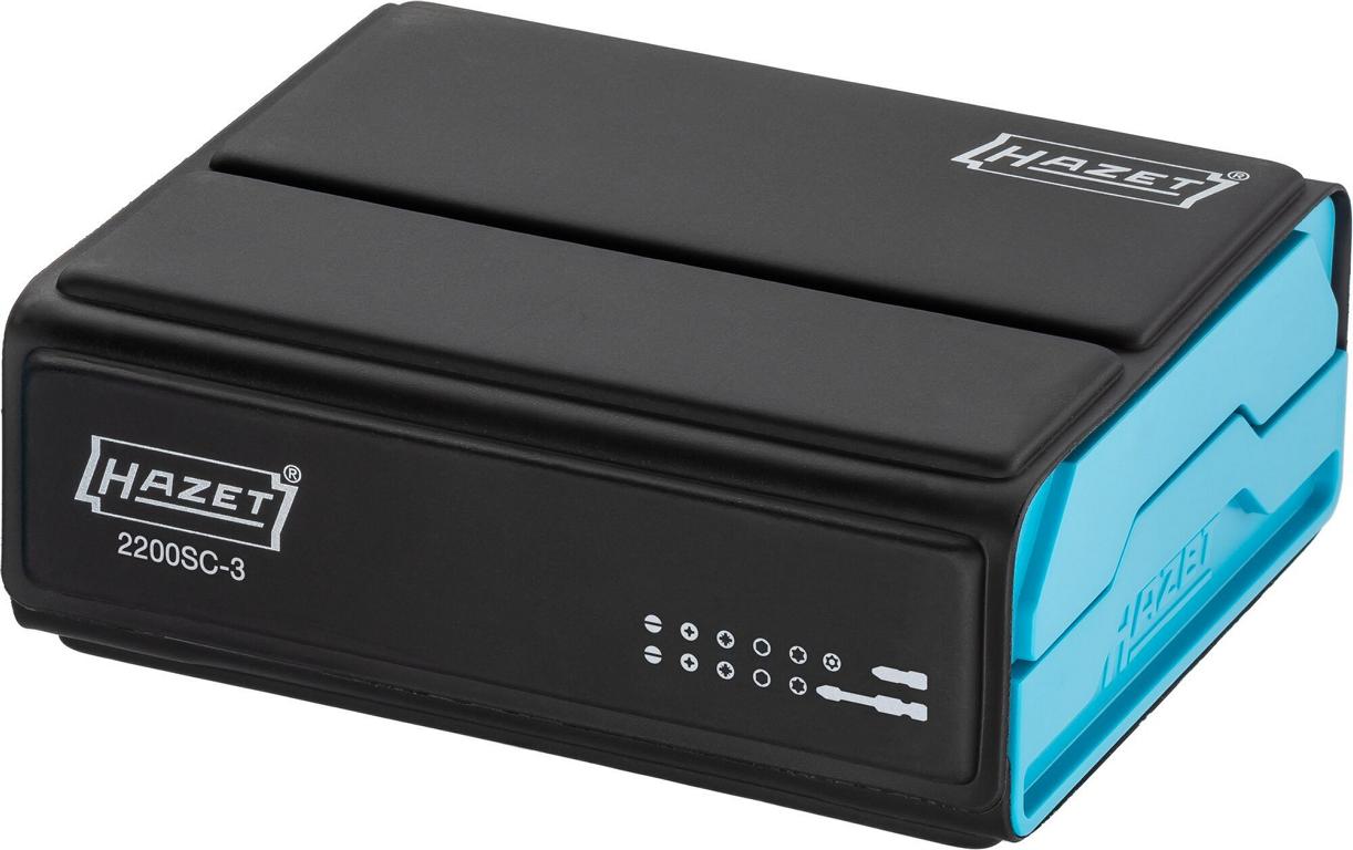 Hazet SmartCase Bit Satz Sechskant massiv 63 Schlitz Profil Kreuzschlitz Profil PH Pozidriv ...