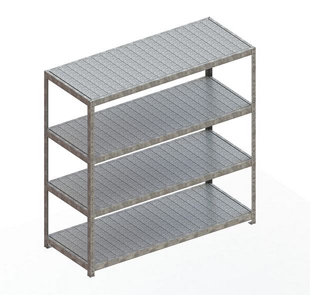 Meta SPEED - RACK Regal 1970x2000x800 mm mit Stahlpaneelen verzinkt ...
