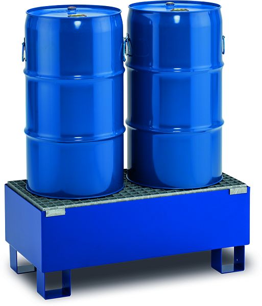 Cemo Auffangwanne Typ SW65/2 lackiert mit Gitterrost 2 Fässer 11477 ...