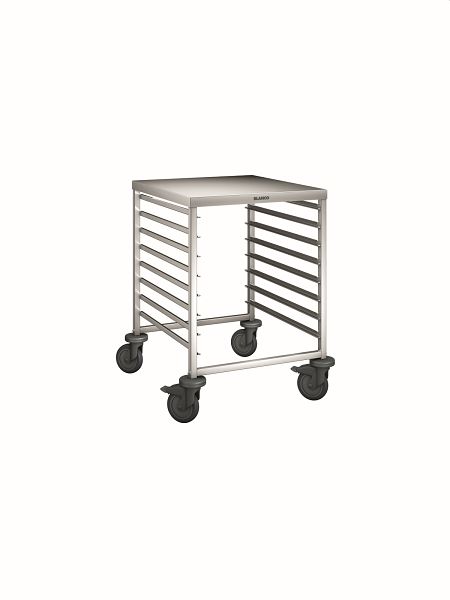 B.PRO RWRA 851 Regalwagen aus rostfreiem Edelstahl mit Kunststoffrollen ...