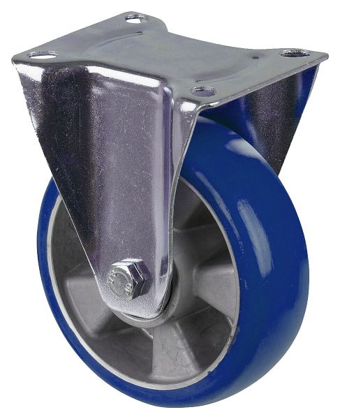 BS Rollen Transportrolle Bockrolle Polyurethanrad 83 Shore Alufelge ...