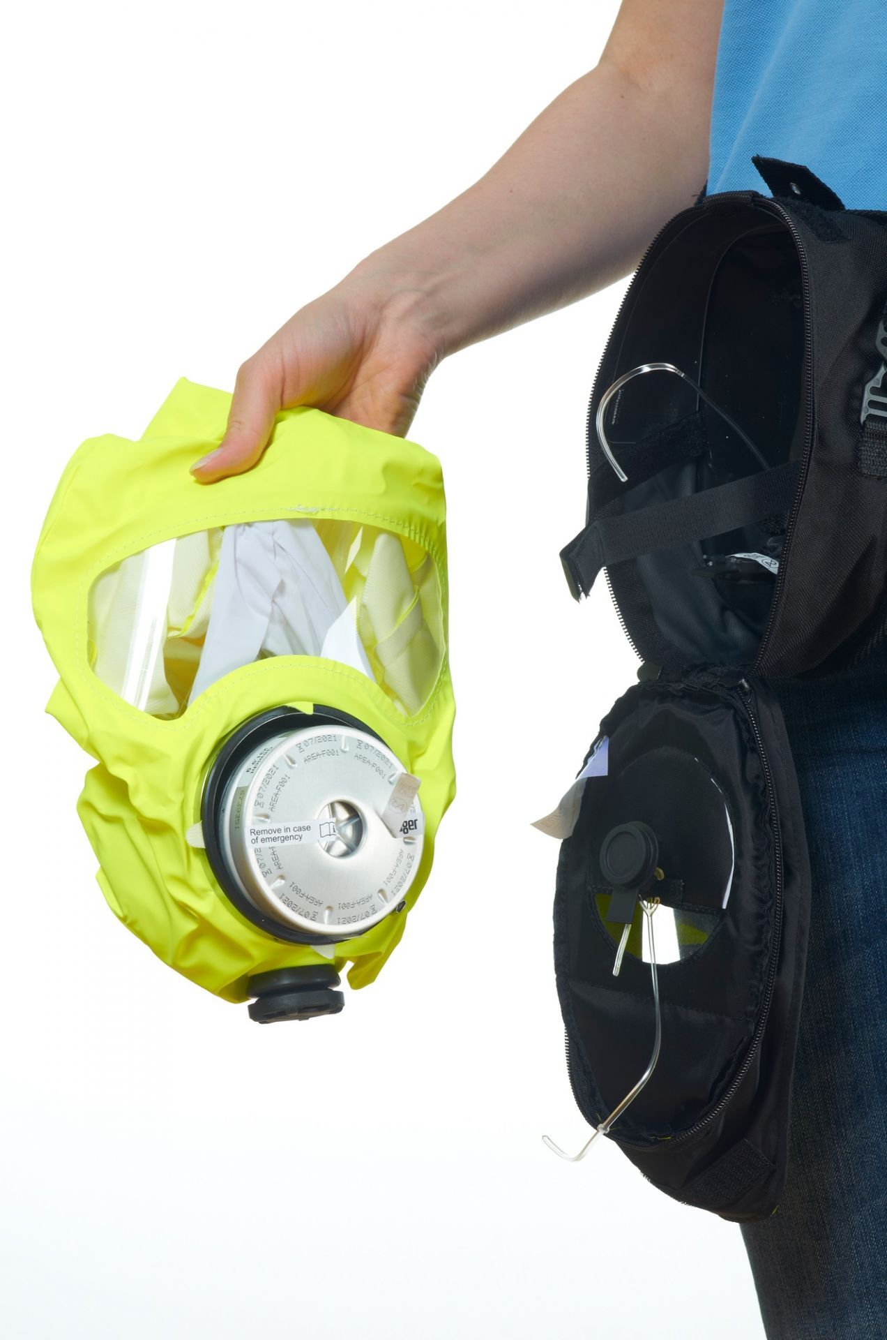 Dräger kombinierte Brand - und Industriefluchthaube PARAT® 7530 Hard ...