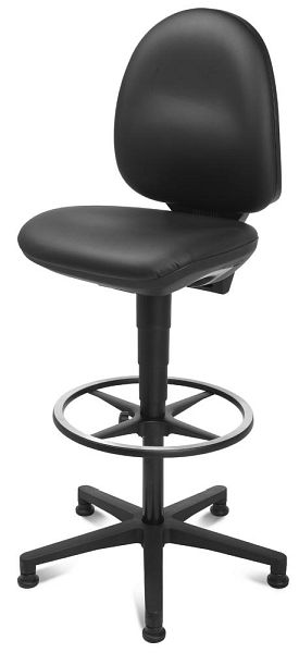 Deskin Werkstatt-/ Arbeitsstuhl COMFORT WA Schwarz 630 x 1020 mm 330445 ...