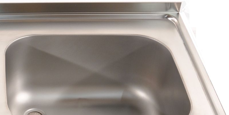 Inox Star Edelstahl Spültisch B 1000 T 600 H 300 zur Wandmontage 1 ...