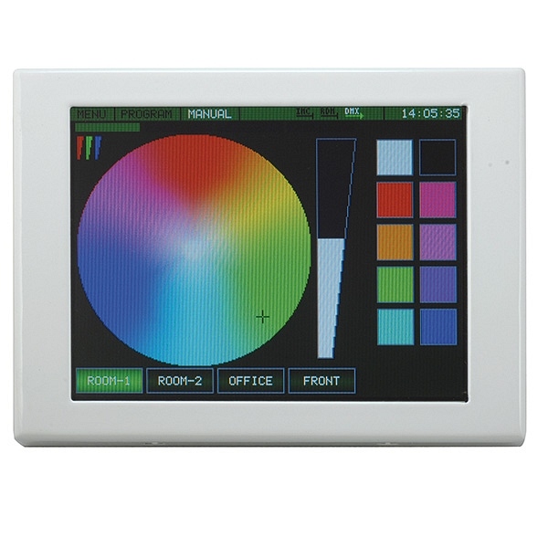 rutec Projekt LCD RGB DMX Touchscreen Aufbau DMX Touchscreen mit weißen ...