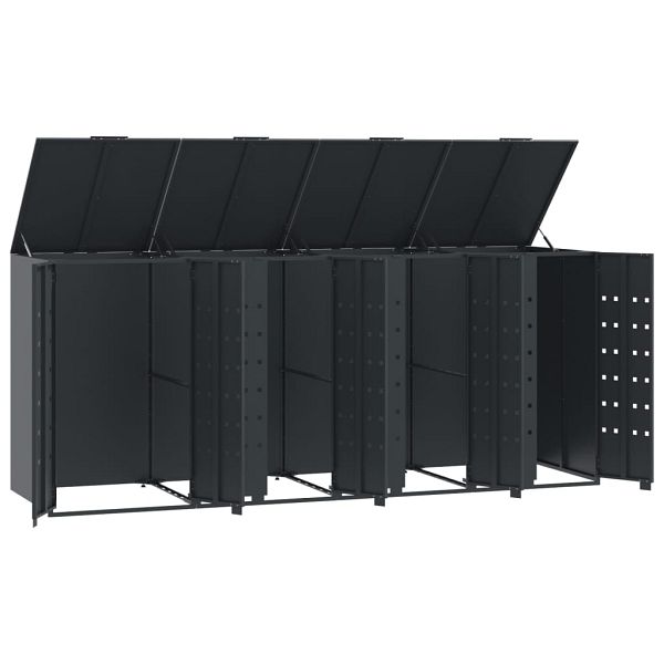 Verwunderlich Vidaxl Mülltonnenbox Für 4 Tonnen Bild