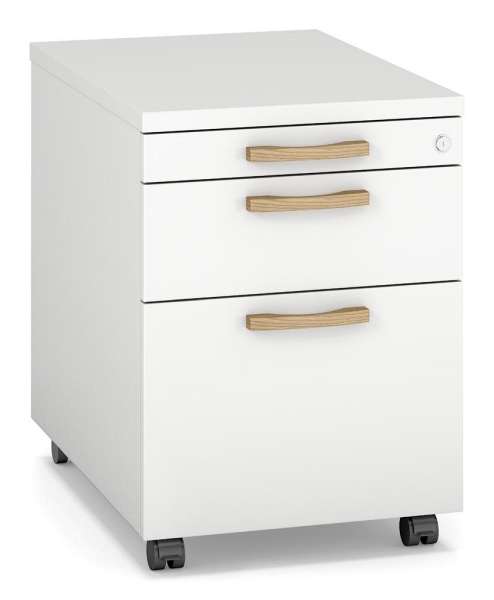 Deskin Rollcontainer SMART MODUL Weiß 435 x 600 x 600 mm 1 + 1 Schübe ...