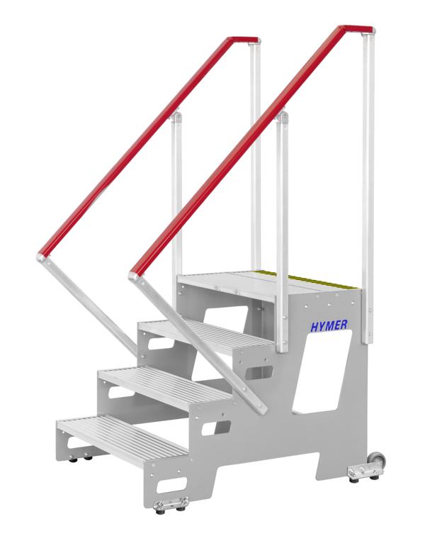 HYMER Industrietritt nach DIN EN 14183 Stufenbreite 600 mm Standhöhe ...