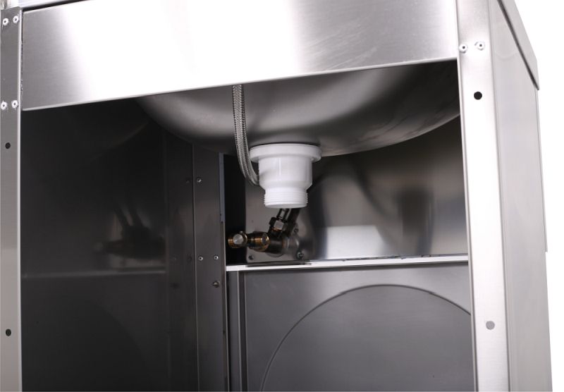 KBS Handwaschbecken eckige Form 50x40x85 cm ovales Becken mit ...