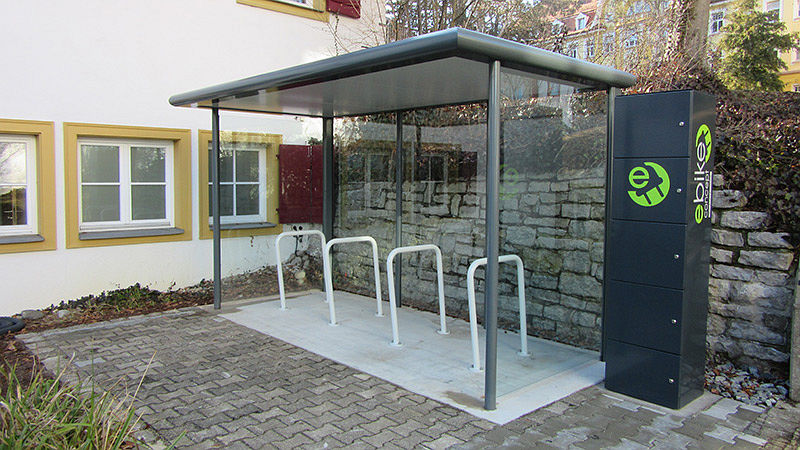 BIK TEC Fahrradüberdachung FX Aluminium mit Betonfundament A2000692 ...