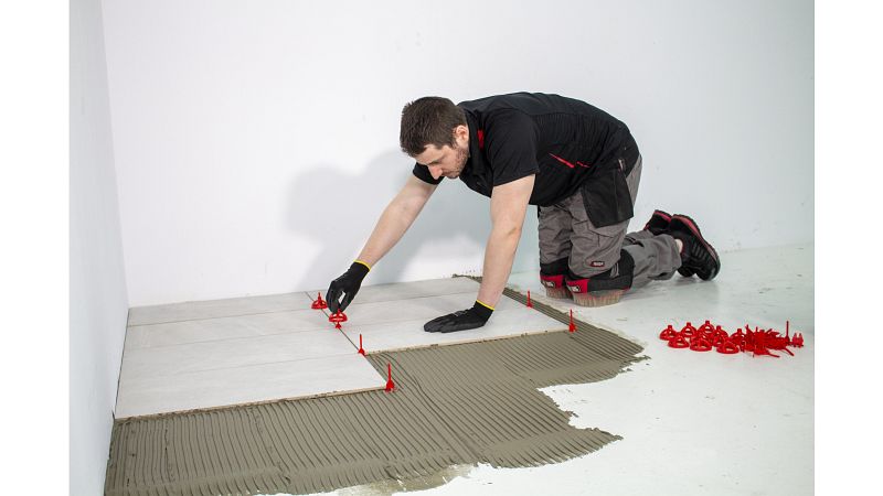 Rubi Nivelliersystem CYCLONE LEVEL SYSTEMS 3 mm FLAT BASE Box mit 2400 ...