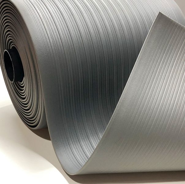 Global Mats SOFT STEP Arbeitsplatzmatte grau gerillt 90cm x 1830cm ...