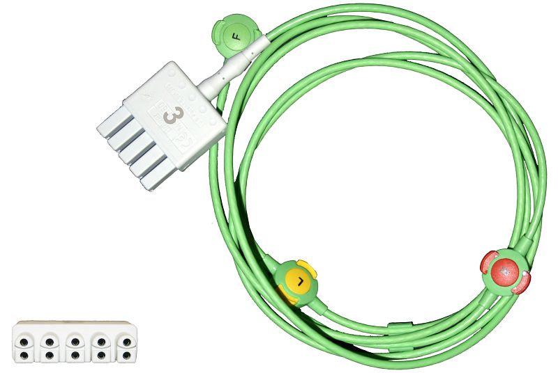 Dräger 3-adriges EKG-MonoLead-Kabel an MultiMed 5 Pod-Kabel Original ...