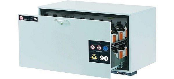 asecos Sicherheitsunterbauschrank UB-S-90 UB90.060.110.S in lichtgrau ...