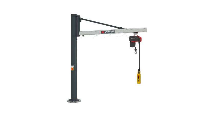 Vetter 80kg 39m Säulenschwenkkran US + Verbundanker-System ...