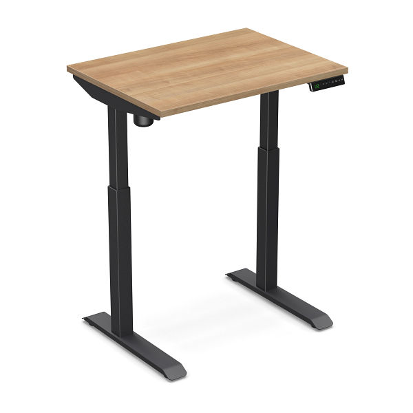 Worktrainer Sitz-Steh-Schreibtisch StudyDesk (Schwarz / Havanna 80 x 60 ...