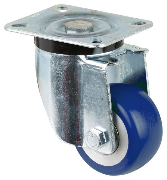 BS Rollen Transportrolle Bockrolle Polyurethanrad 83 Shore Alufelge ...