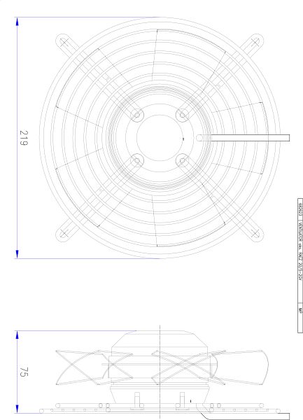 ELMAG Ventilator für Serie DIGI-MIG 250/300/350/400 DG/DW 230V 64W 2600 ...