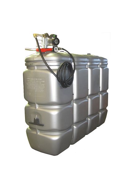 Duraplas DuraFuel Compact 2000 Dieseltankstelle 2000 Liter mit Aufsatzpumpe 60 l/min DFS2000A ...