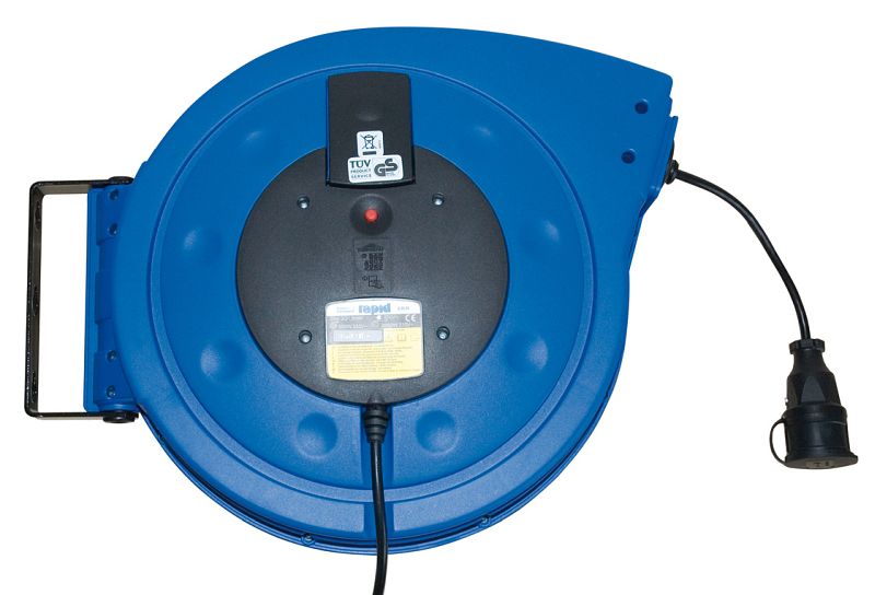 Rapid Automatischer 230 V~ Kabelaufroller mit 35 m Kabel zur Wand- oder ...