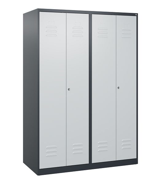 C+P Umkleidespind Classic PLUS Doppel-Spind 4 Abteile 1700x1200x500mm ...