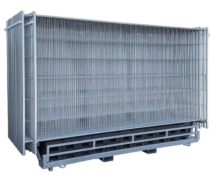 Schake Bauzaunset SET1 - TL bestehend aus: 30x Mobil-Bauzaun 200 x 350 ...