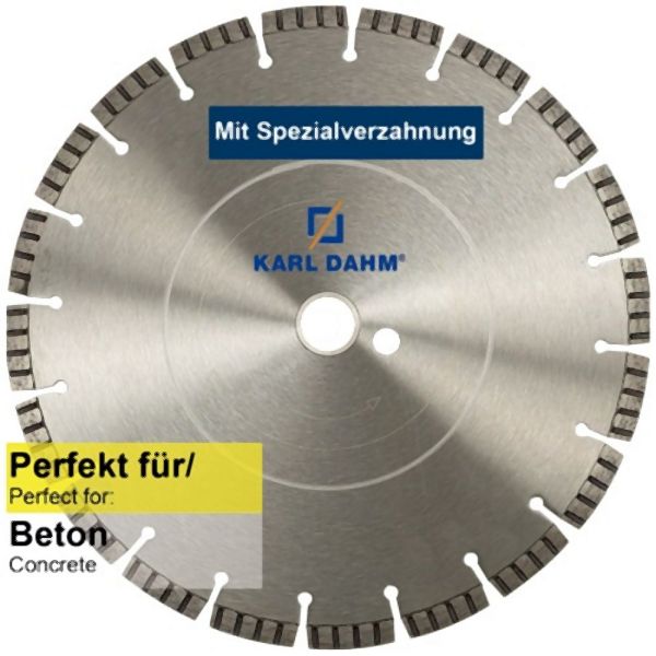 Karl Dahm Diamanttrennscheibe Beton Trennscheibe - Nass DNS 6 Ø 300 mm ...