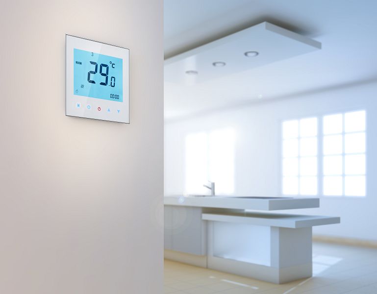 Etherma Funkbus-Raumthermostat 868 MHz 230 V 6A Ein/Aus 5-30 °C 38906 ...