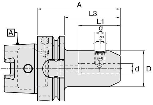 Bilz Fräseraufnahme DIN 6359 Whistle Notch (für Zylinderschäfte gemäß ...